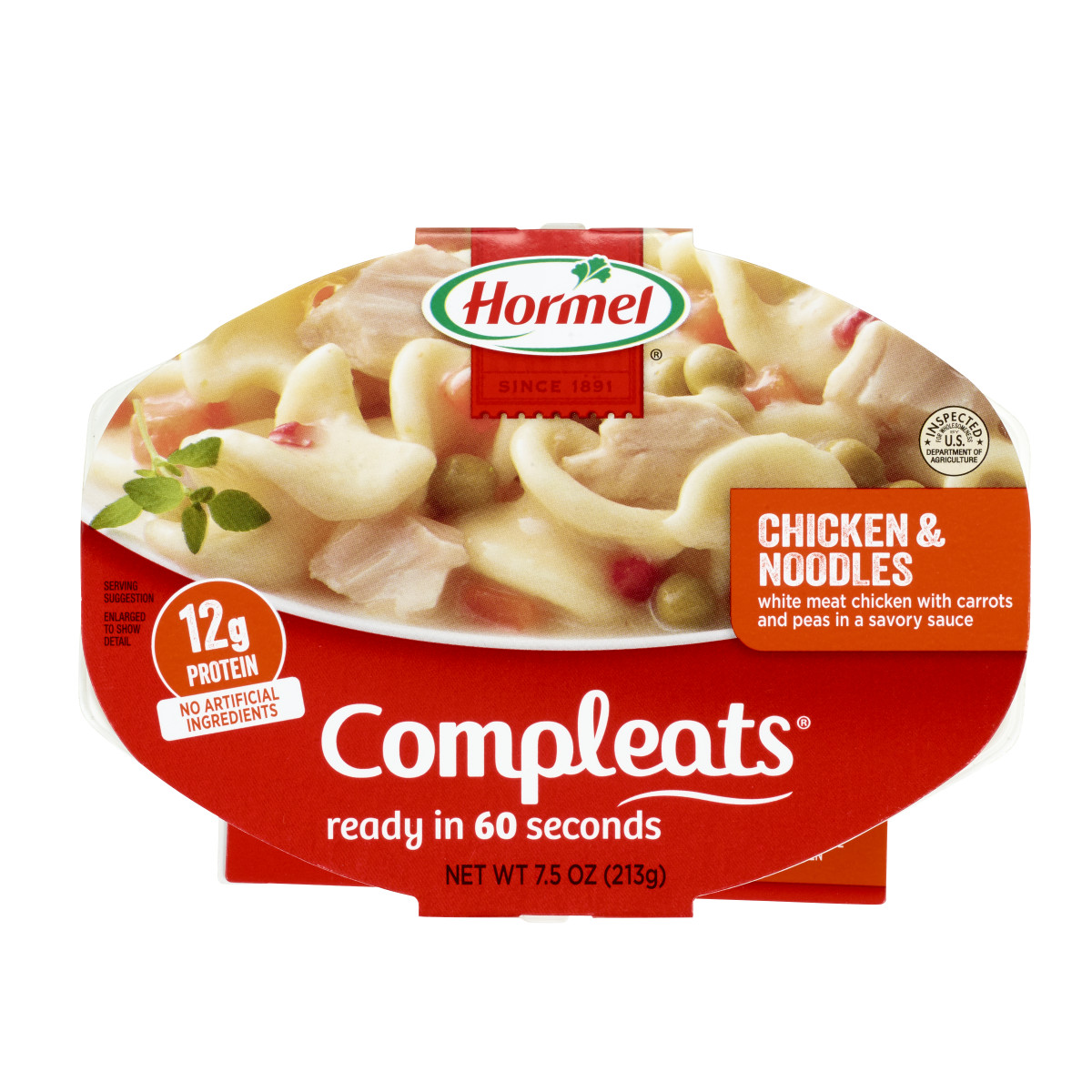 COMPLEATS® CHICKEN AND NOODLES 7/7.5 OZ • Hormel Product Code: #48701 ...