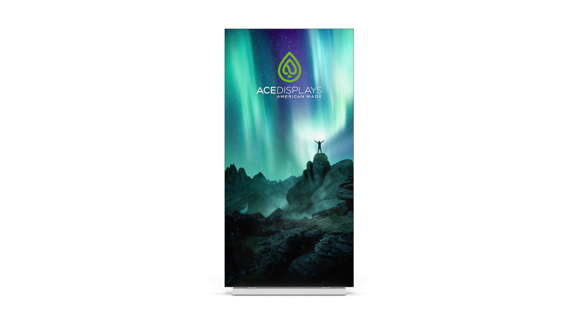 Lumos Backlit Slim Solo Banner Stand 40"w x 81"h
