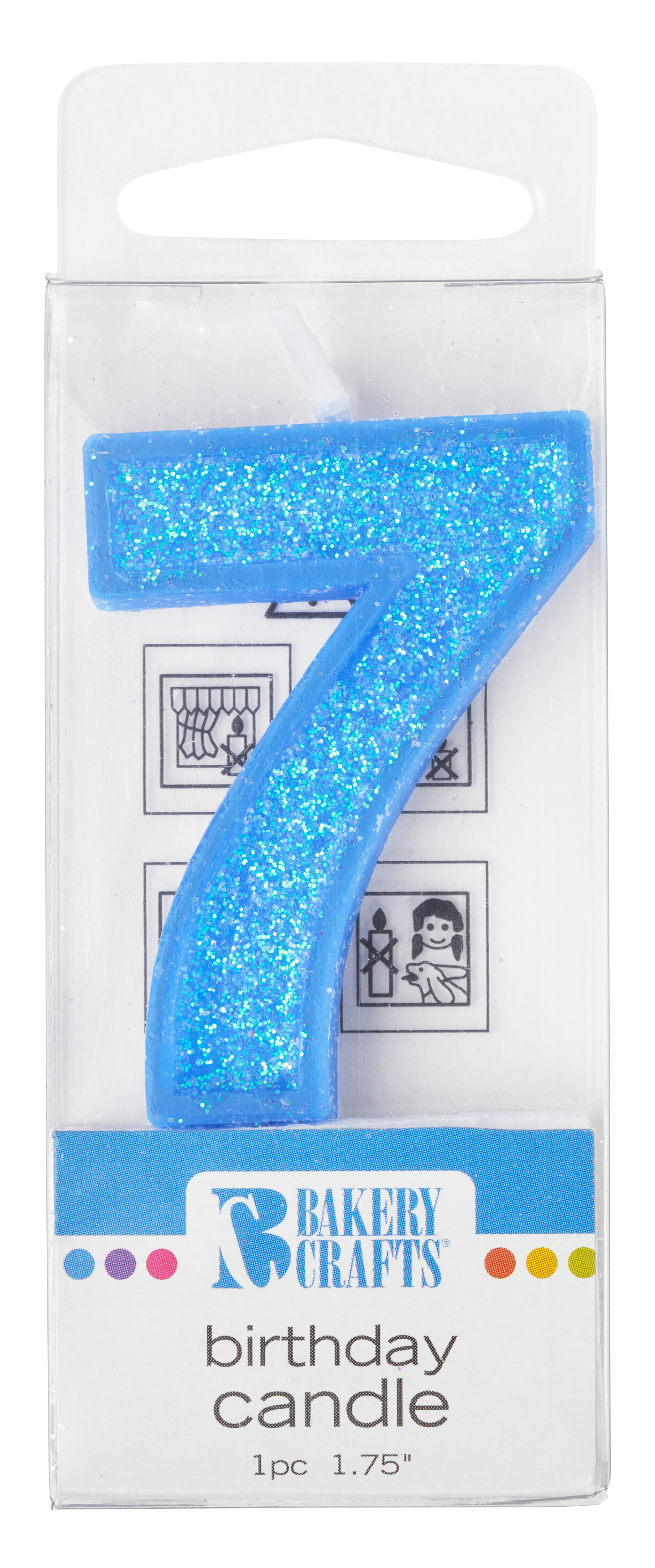 7 Mini Glitter | Numeral Candles | DecoPac