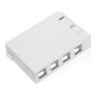Leviton 41089-4WP QuickPort® Surface Mount Box, 4-Port, White | Graybar ...