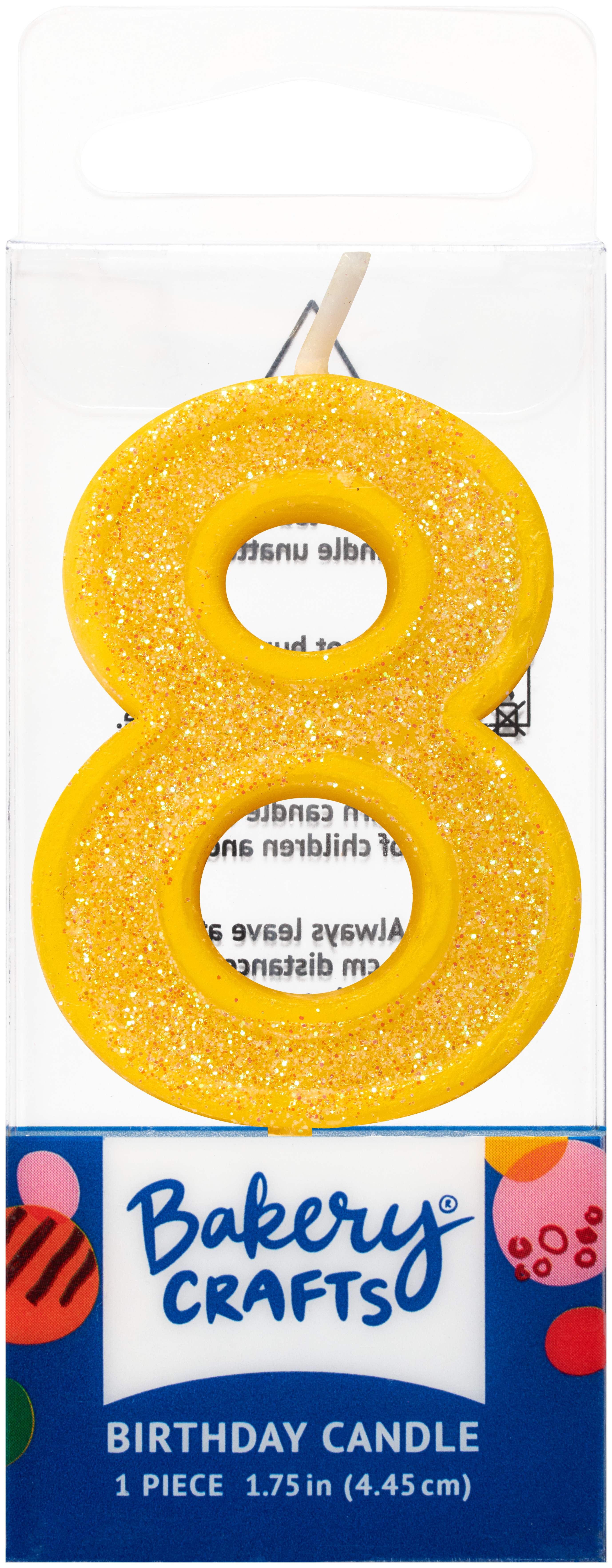 8 Mini Glitter | Numeral Candles | DecoPac