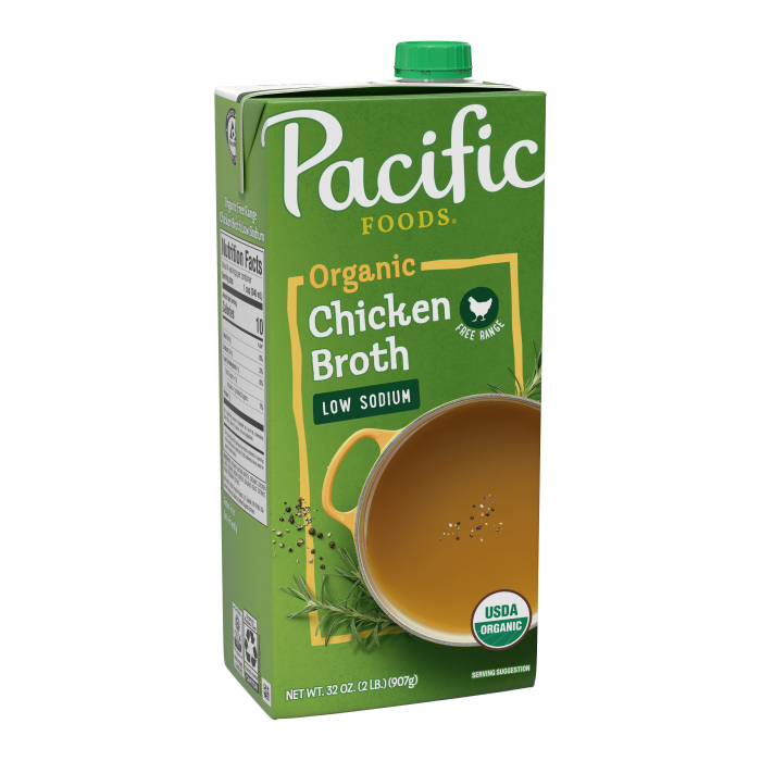 Organic Low Sodium Chicken Broth - Pacific Foods