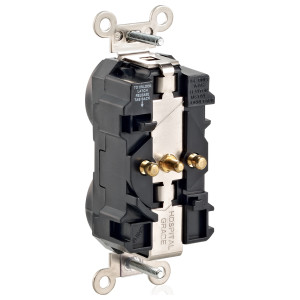 Leviton M8300-ILI Duplex Receptacle, Hospital Grade, 20A, Ivory ...