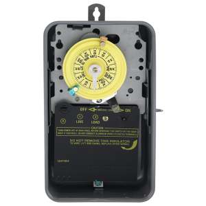 Intermatic T101R Mechanical Time Switch T100 Series, Metal, SPST,NEMA1 ...