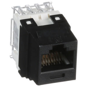 Panduit NK688MBL NetKey® Cat 6 Keystone Punchdown Jack Module, Black ...