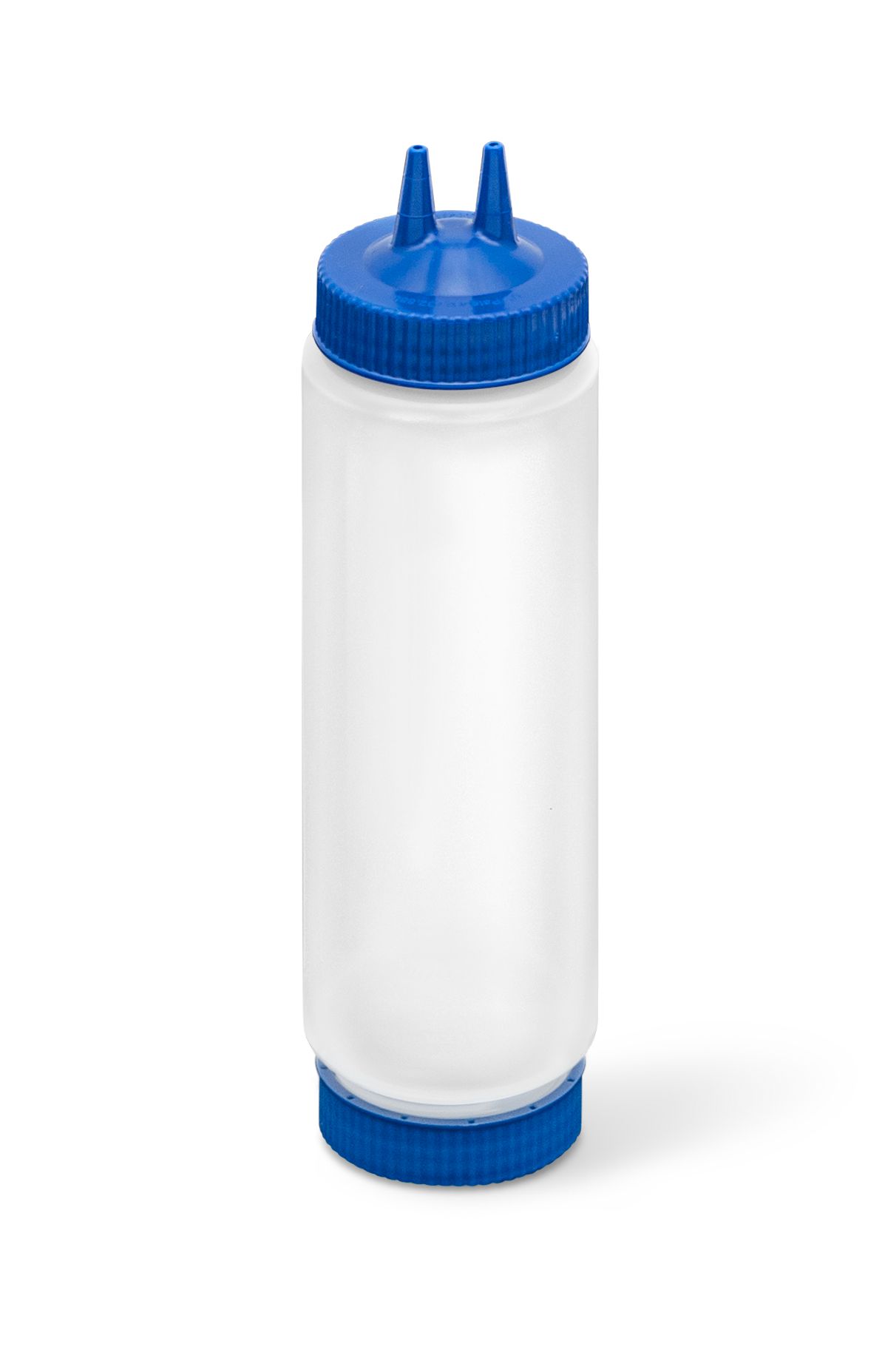 24-ounce Traex® FIFO clear squeeze dispenser with blue Twin Tip™ and ...