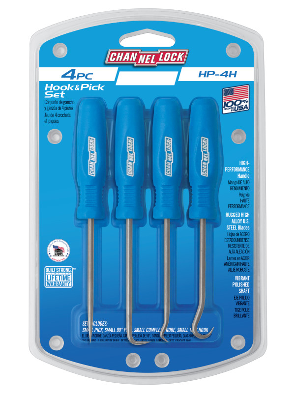 HP-4H 4pc Precision Hook & Pick Set - Channellock, Inc.