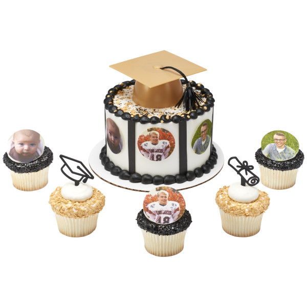 Gold Smooth Grad Hat | DecoPac