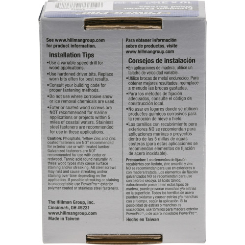 Power Pro Premium Exterior Wood Screw #10 x 3-1/2"