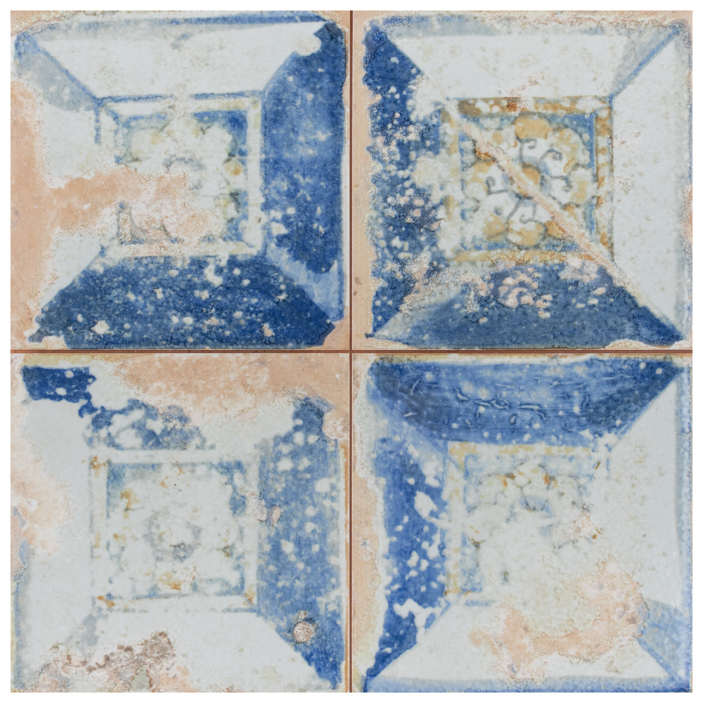 Kings Luxe Heritage Square 17-5/8 in. x 17-5/8 in. Ceramic Floor and ...