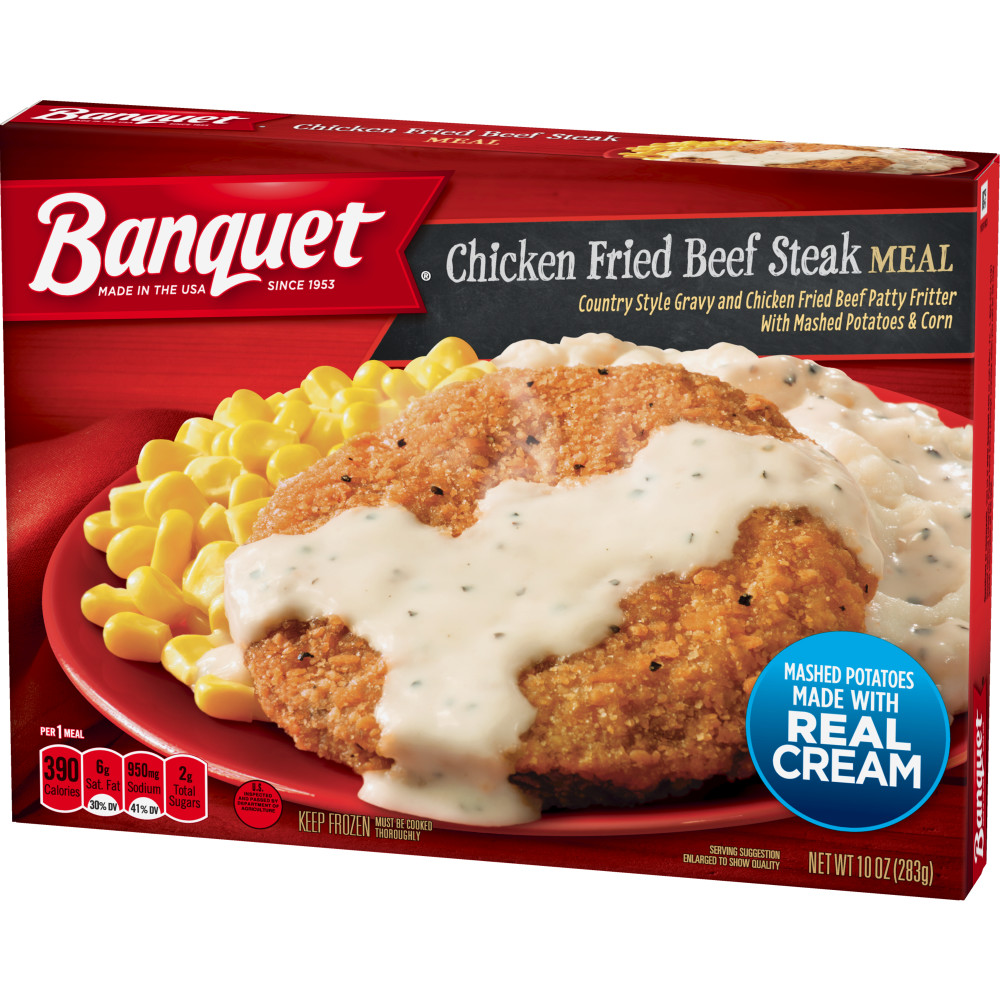 BANQUET Classic Chicken Fried Beef Steak Meal | Conagra Foodservice