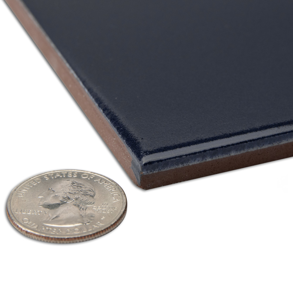 Monocolor Premium Noche 7-7/8 in. x 7-7/8 in. Ceramic Floor and Wall ...