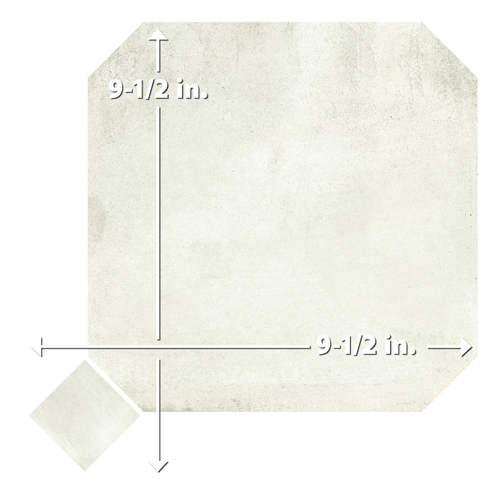 Laverton Octagon Nieve with Taco Nieve 7-7/8 in. x 7-7/8 in. Porcelain ...