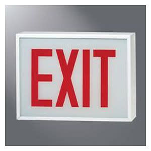 Cooper Lighting CHX71DH Emergency Exit Signs, Steel, LED, 2 Face ...