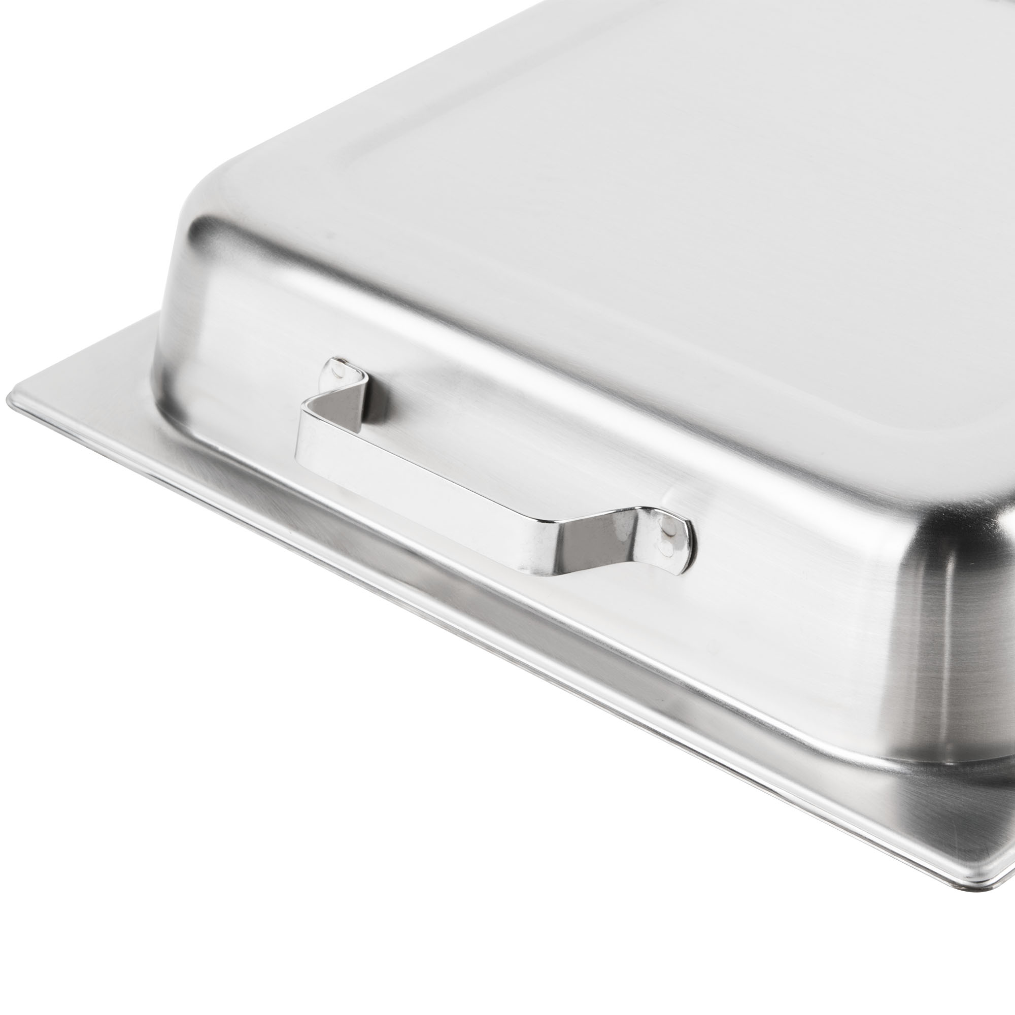 Full-size stainless steel hinged dome steam table pan cover