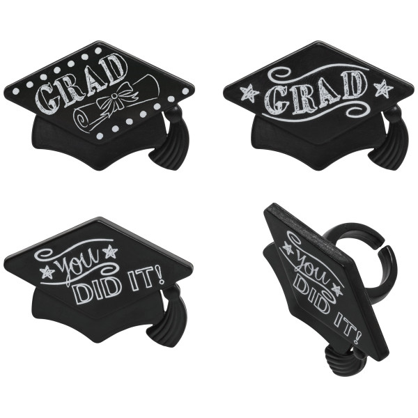 You Did It Grad Cupcake Rings | DecoPac