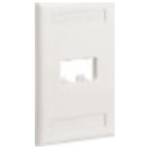 Panduit CFPL2IWY Mini-Com® Classic Series, 1 Gang, Vertical Faceplate ...