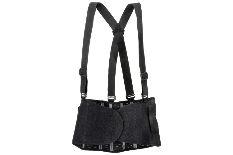 Elastic back panel for increased comfort