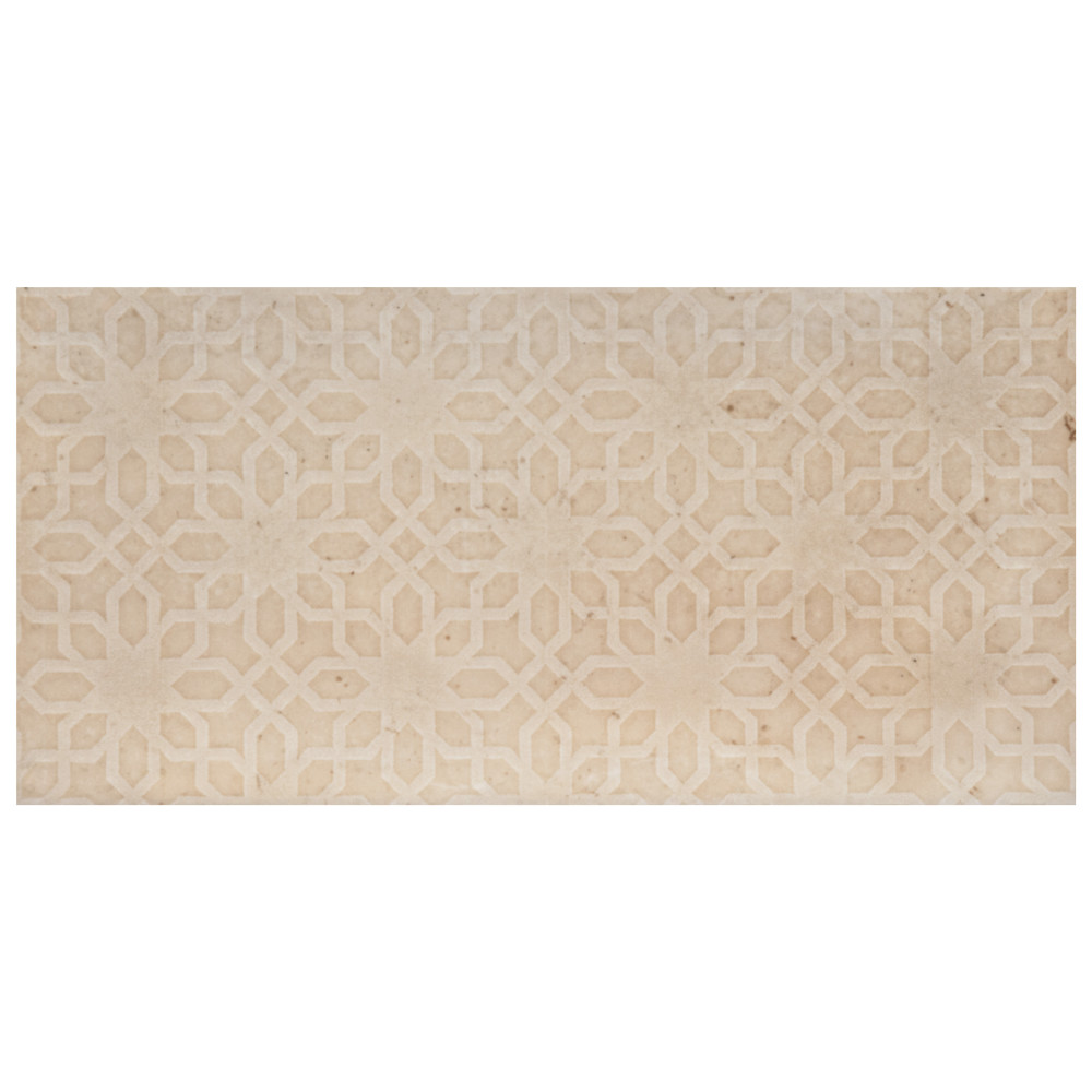 Camden Decor Bone 4 in. x 8 in. Ceramic Wall Tile | Merola Tile