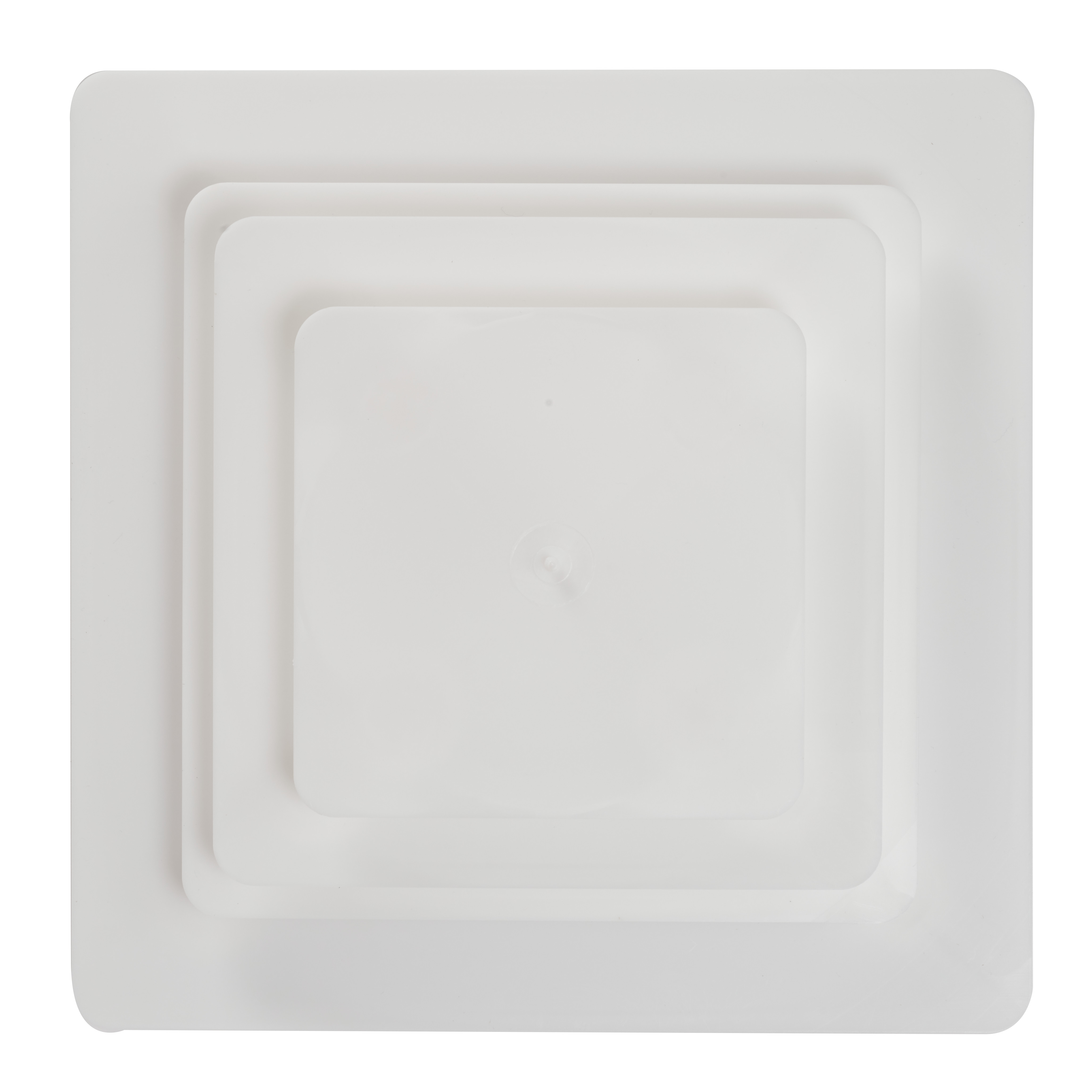 8" Square White | Separator Plate | DecoPac