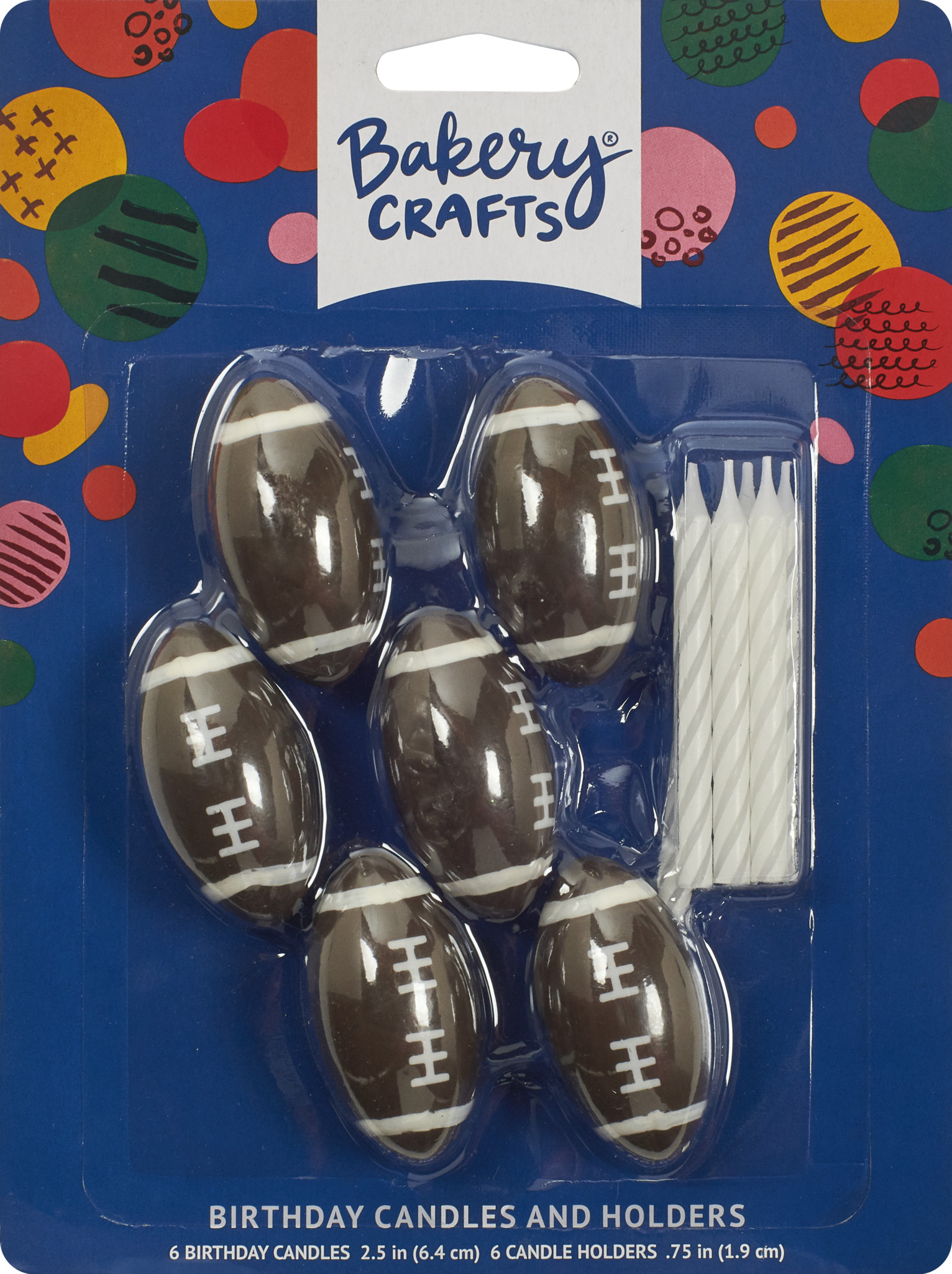 Football Candle Holder Candles | DecoPac