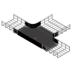 WBT WBT-T-4X8 PG Cable Tray Fitting, Tee, Polymer, 4 X 8 In, 4 X 8 ...