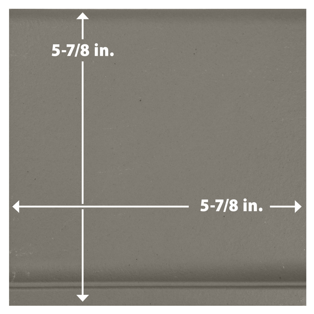 Quarry Cove Base Grey II 5-7/8 in. x 5-7/8 in. Ceramic Floor and Wall ...