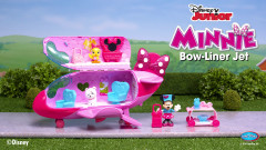 Disney Junior Minnie Mouse Bow-Liner Jet Toy Figures and Playset ...
