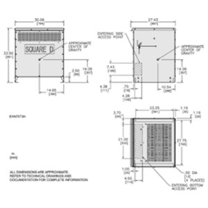 Square D (Schneider Electric) EXN75T3H Dry-Type Transformer, 3-Phase ...