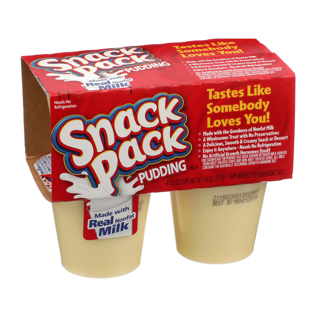 SNACK PACK VANILLA PUDDING 3.5 OZ | Conagra Foodservice