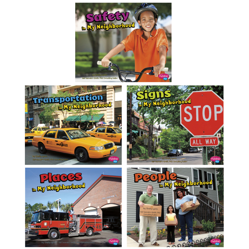 Capstone Publishing My Neighborhood Book Set, Set of 5 - Zuma