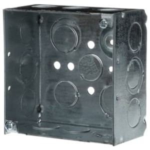 ABB (Thomas And Betts) 521711234E Electrical Box, Steel 4 Square, (17)1 ...