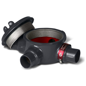 Robroy PRGUAX59 1-1/2 In. GUAX Outlet Box W/ Alum Cover (5" Open ...