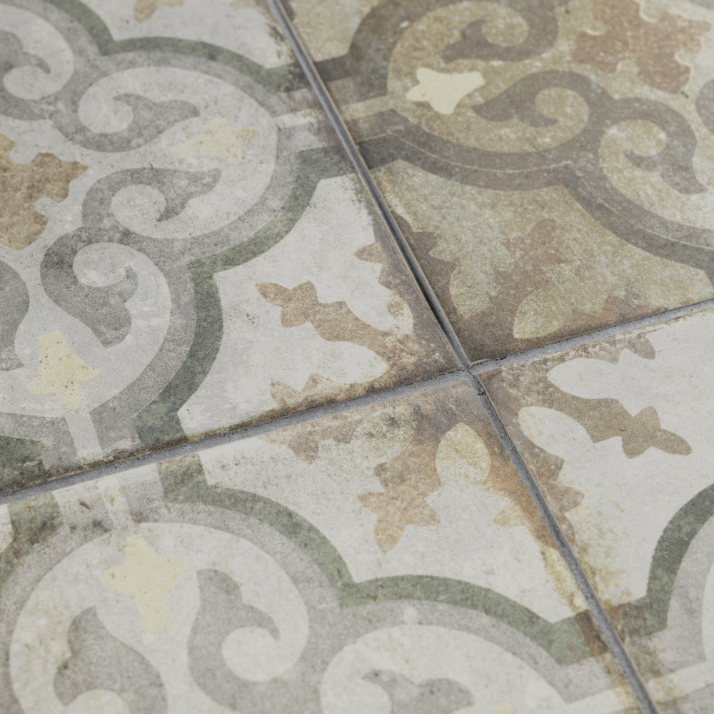 D'Anticatto Decor Palazzo 8-3/4 in. x 8-3/4 in. Porcelain Floor and ...