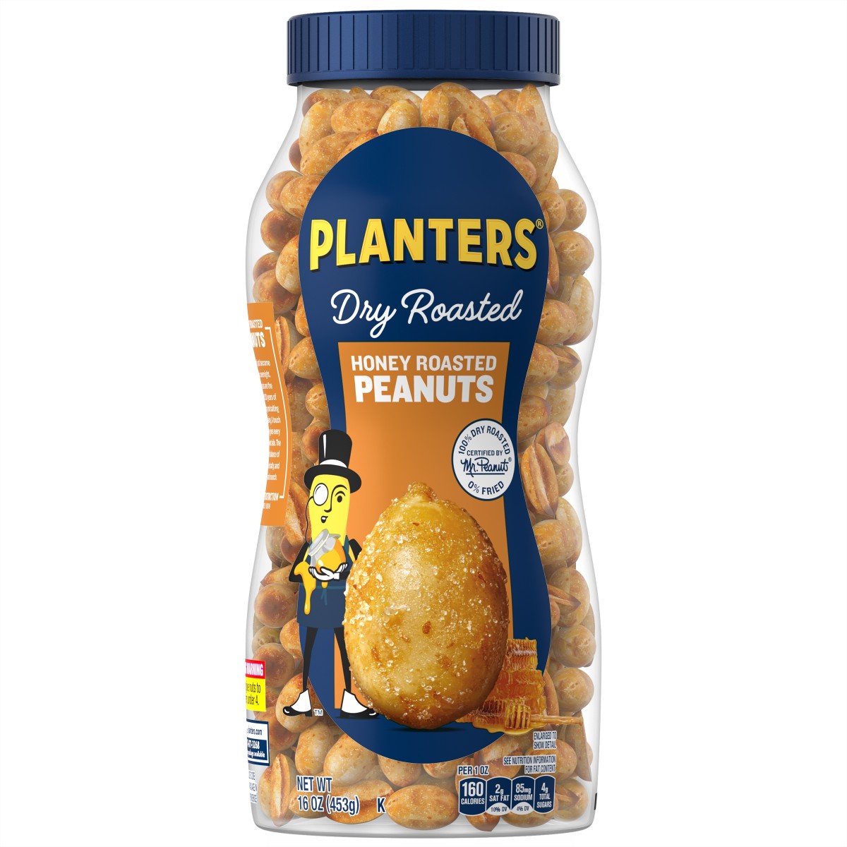 PLANTERS® Dry Roast Honey Roasted Peanuts 12/16oz • Hormel Product Code ...