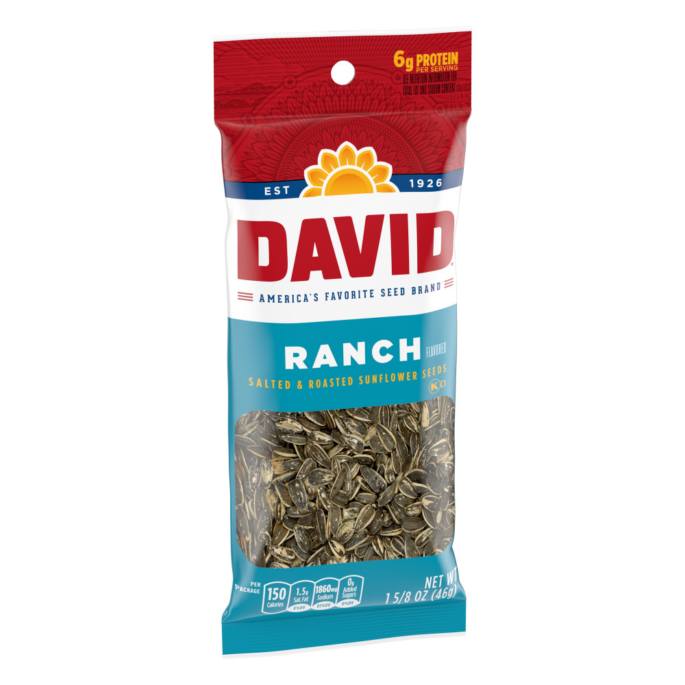 DAVID Ranch Sunflower Seeds - 1.625oz | Conagra Foodservice