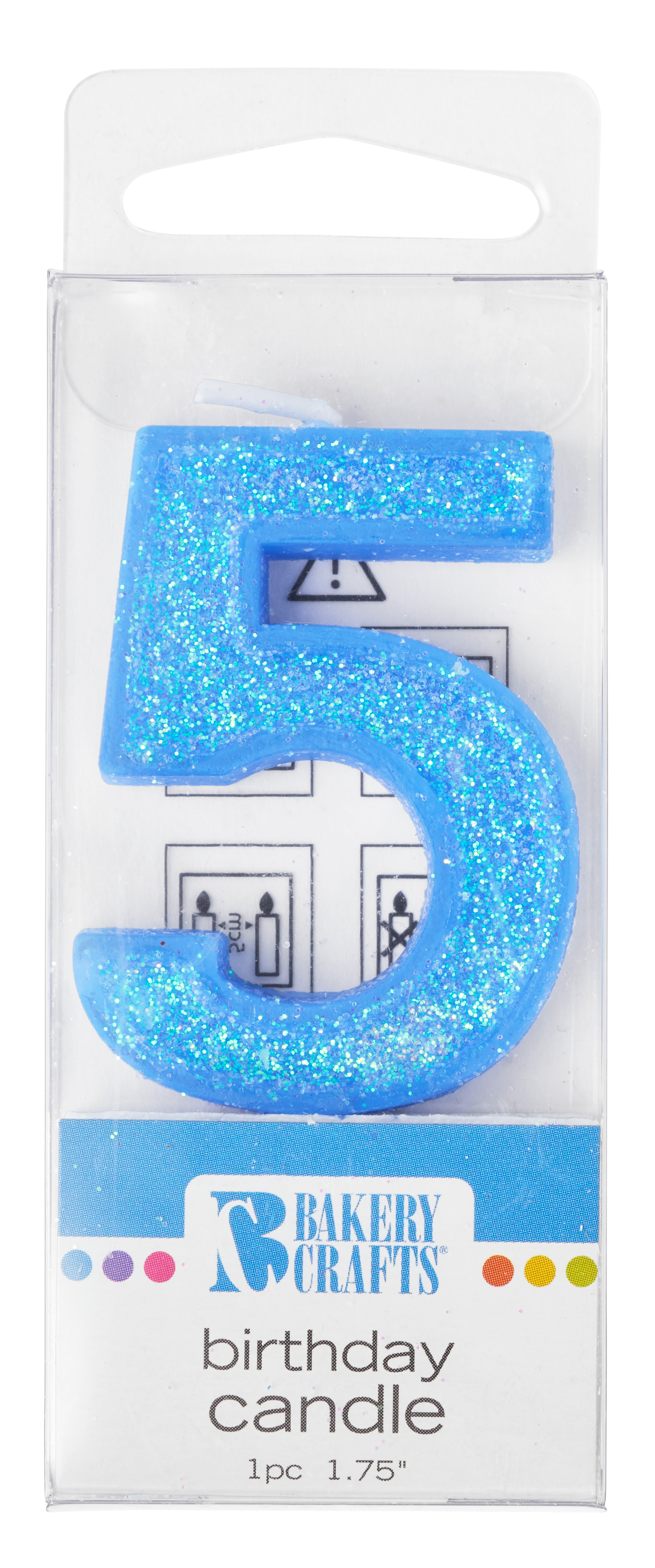 5 Mini Glitter | Numeral Candles | DecoPac