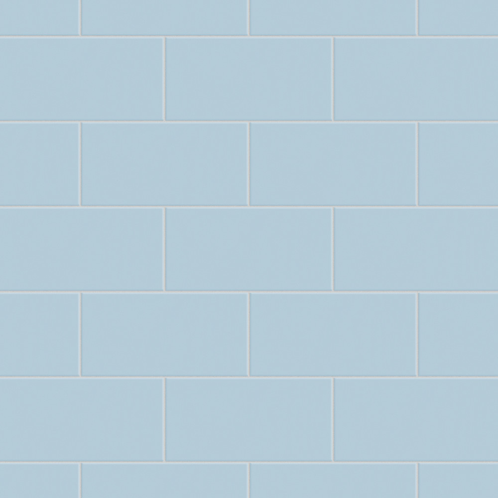 Projectos Sky Blue 3-7/8 in. x 7-3/4 in. Ceramic Floor and Wall Tile ...
