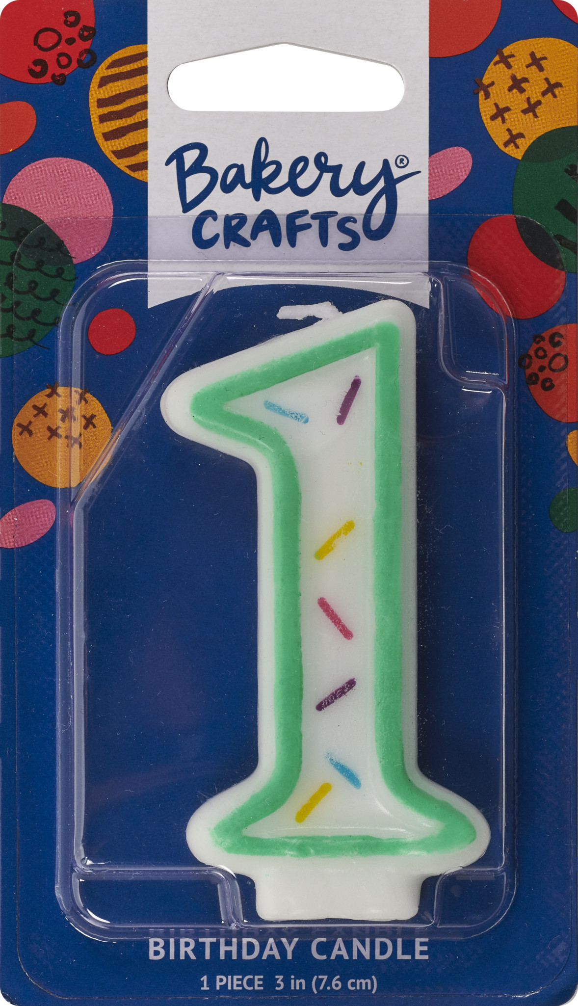 Numeral 1 Sprinkle Candle | DecoPac