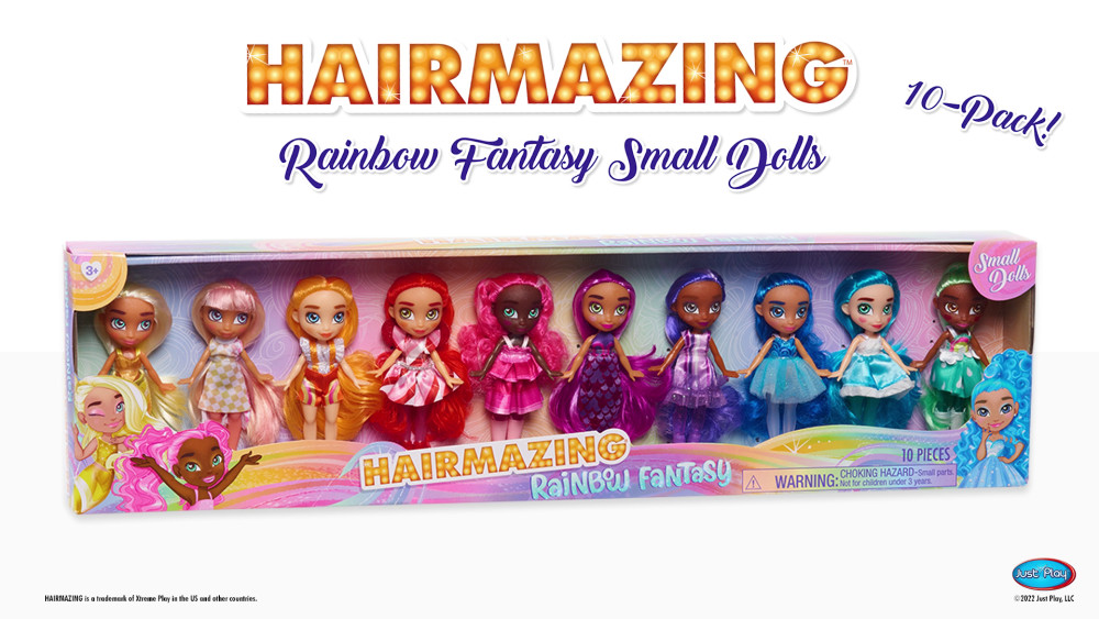 Hairmazing Fantasy Rainbow Small Doll Pack, Kids Toys for Ages 3 up ...