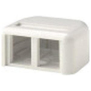 Ortronics (Legrand) OR-404TJ2 TracJack® Plastic Surface Mount Box, 2 ...