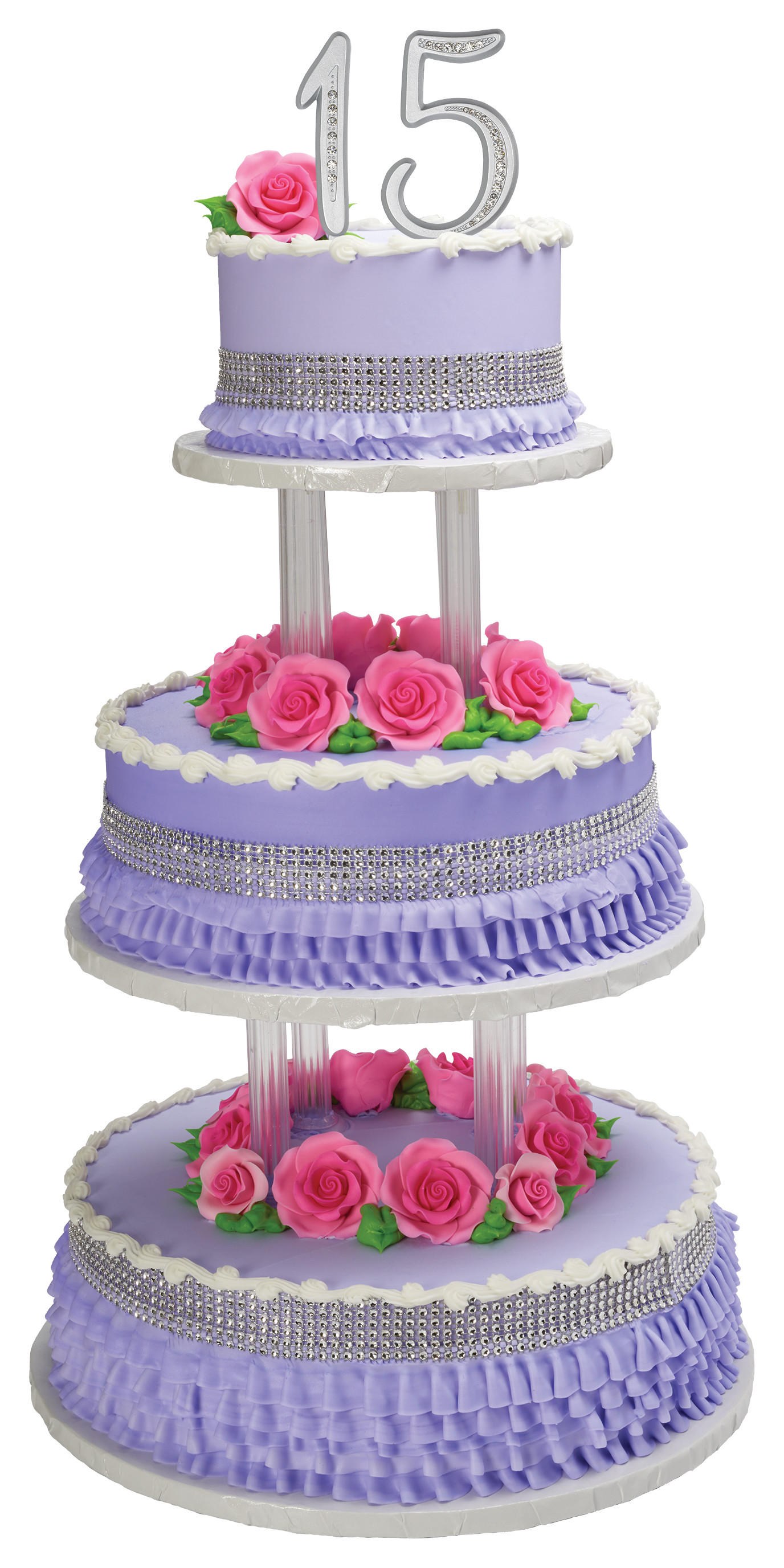 Separated 3-Tier Round 6", 10", 12" | Cake Structure Set | DecoPac