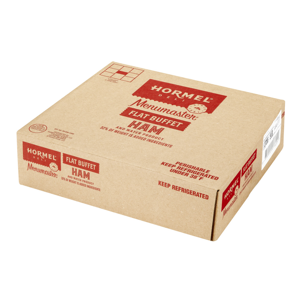 MENUMASTER® Flat Buffet Ham & Water, 96% FF, 2 pc • Hormel Product Code ...