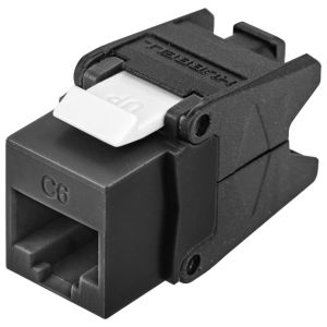 Hubbell Premise Wiring HJU6BK NEXTSPEED® Cat 6 Jack, Cobra Lock ...