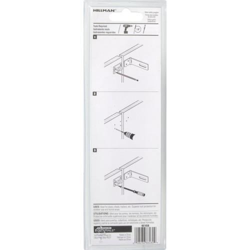 Hardware Essentials Fixed Staple Safety Hasp Galvanized (6")