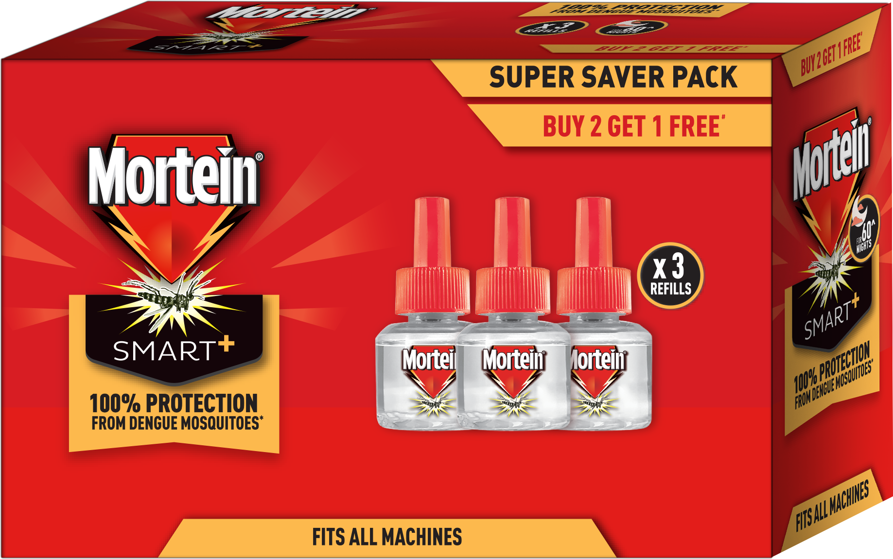 SmartPlus Mosquito Repellent Refill - Pack of 3 | Mortein