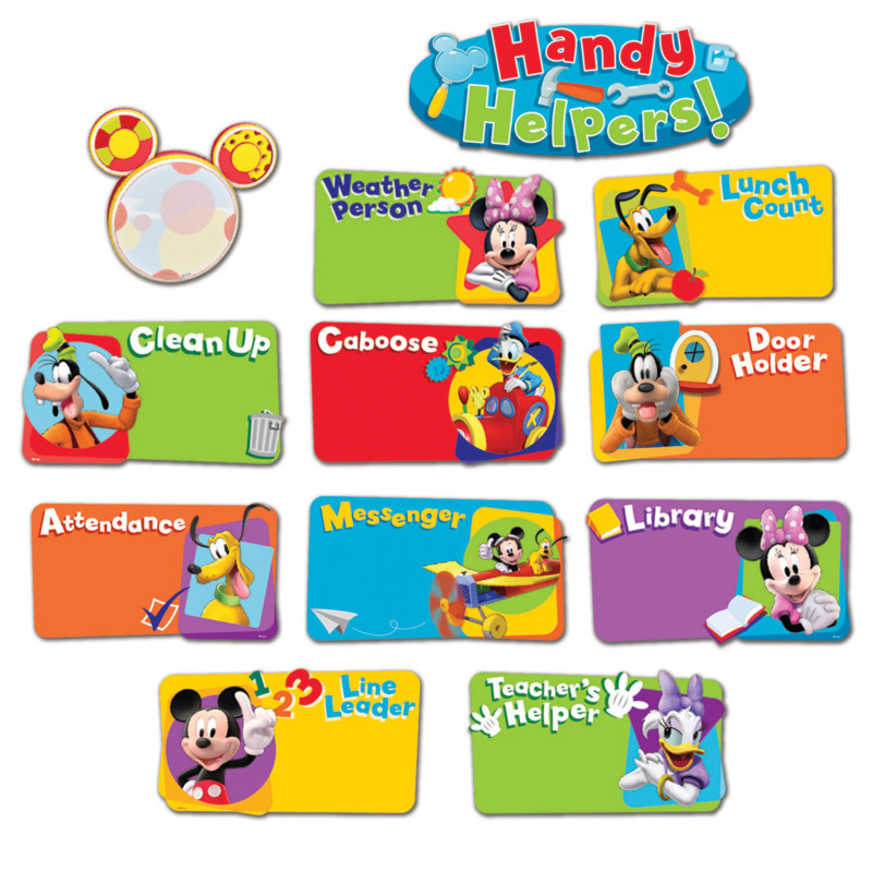 Eureka® Mickey Mouse Clubhouse® Handy Helpers Job Chart Mini Bulletin ...