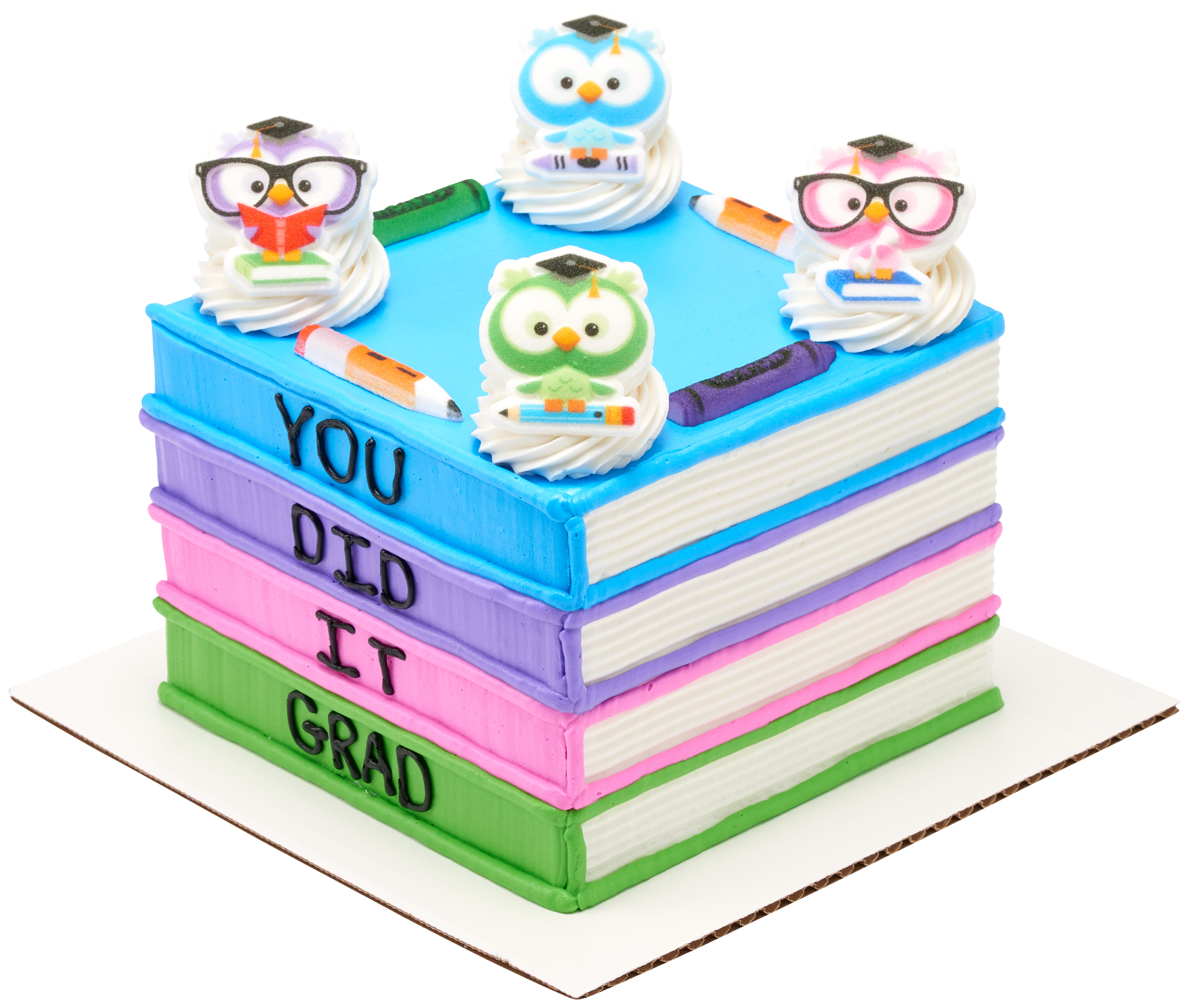 Colorful Grad Owls | DecoPac