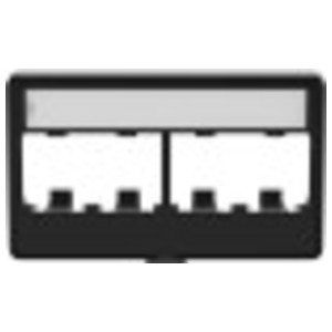 Panduit CFFPL4BL Mini-Com® Furniture Faceplate Includes Labels And ...