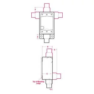 Robroy PRFDR2 Plasti-Bond REDH 2 OT FDR Cast Device Box, PVC Coated ...